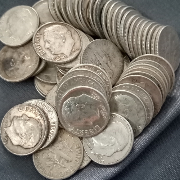 Jewelry | Vintage Silver Coins Collection Silver Dimes Lots 3 Coins ...